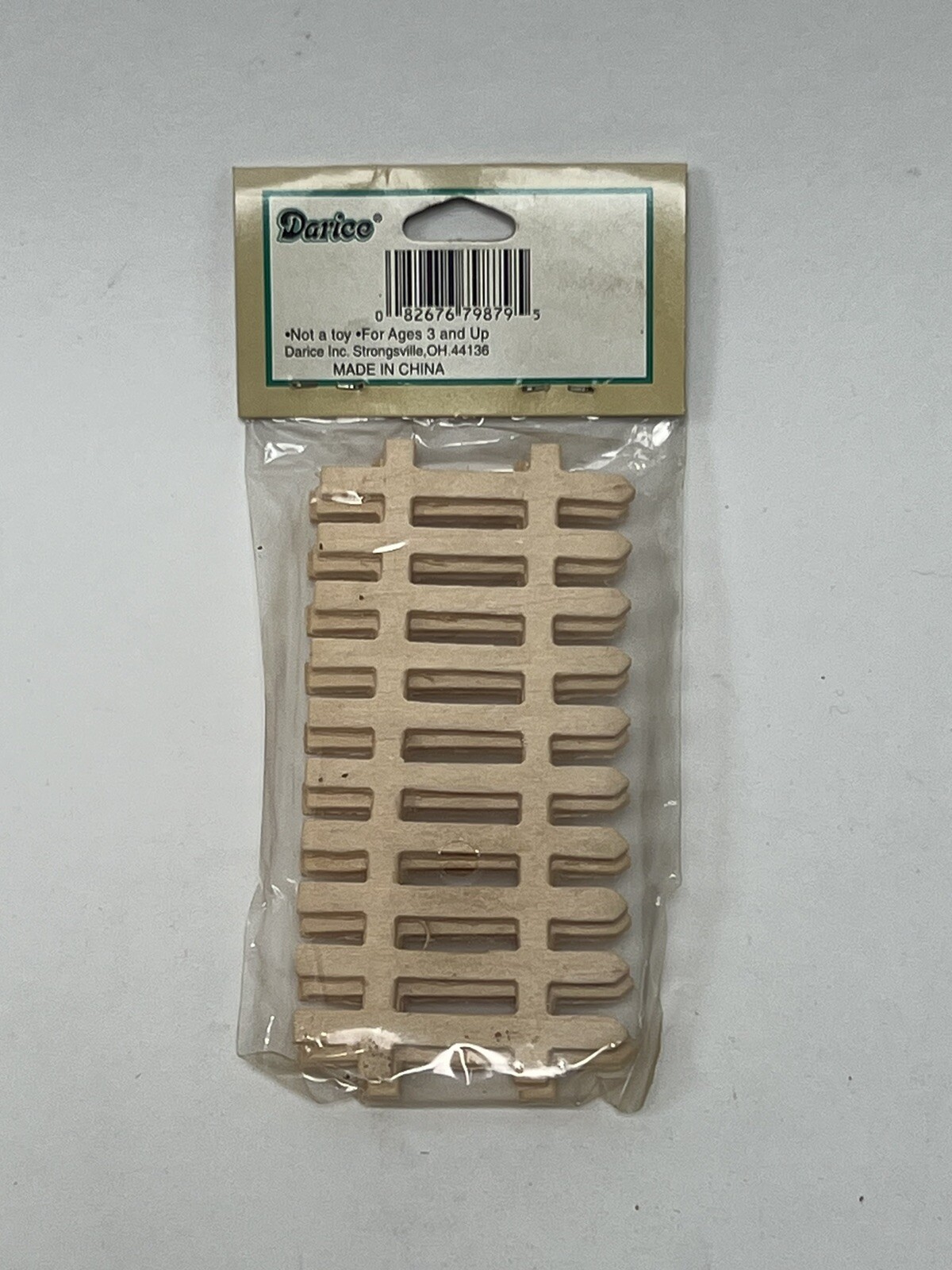 Darice Craft Designer Dice & Supplies Unpainted Plywood Fence Pack New ...