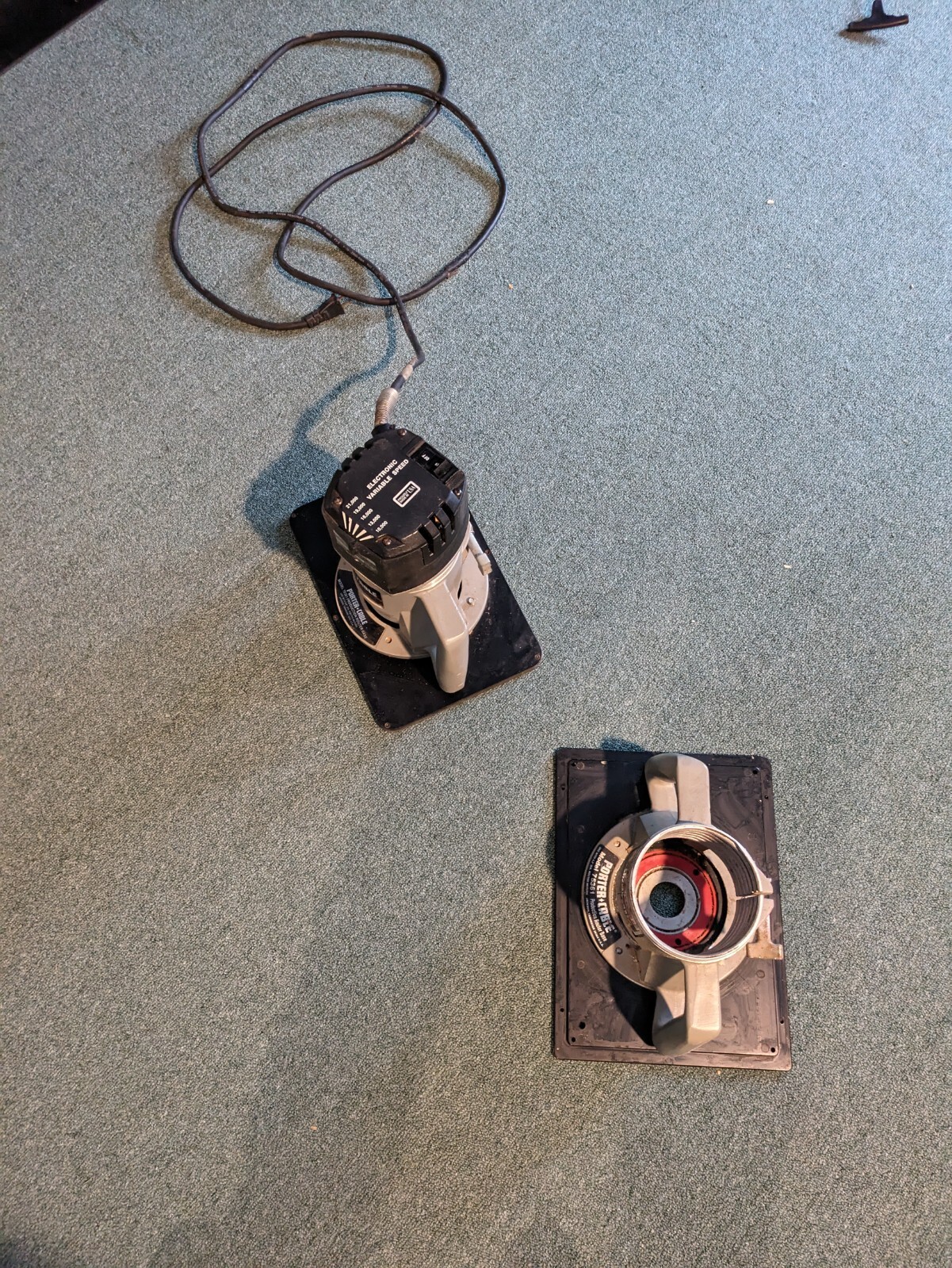 PORTER-CABLE 7518 15A 3 1/4-HP Speedmatic 5 Speed Fixed Base Router ...