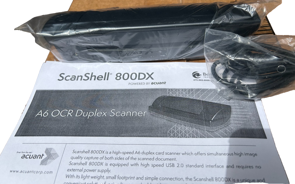 ACUANT / SCANSHELL 800DX / WARRANTY / ECW | eBay