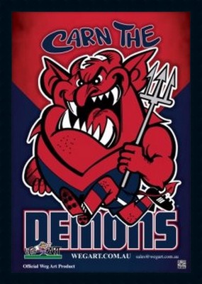 2017 Melbourne Demons Official WEG ART Satin Coated Collectable Poster ...