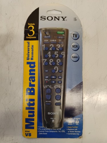 Vintage 1996 SONY RM-V8 Multi 3-Device Universal Remote Control NIB | eBay