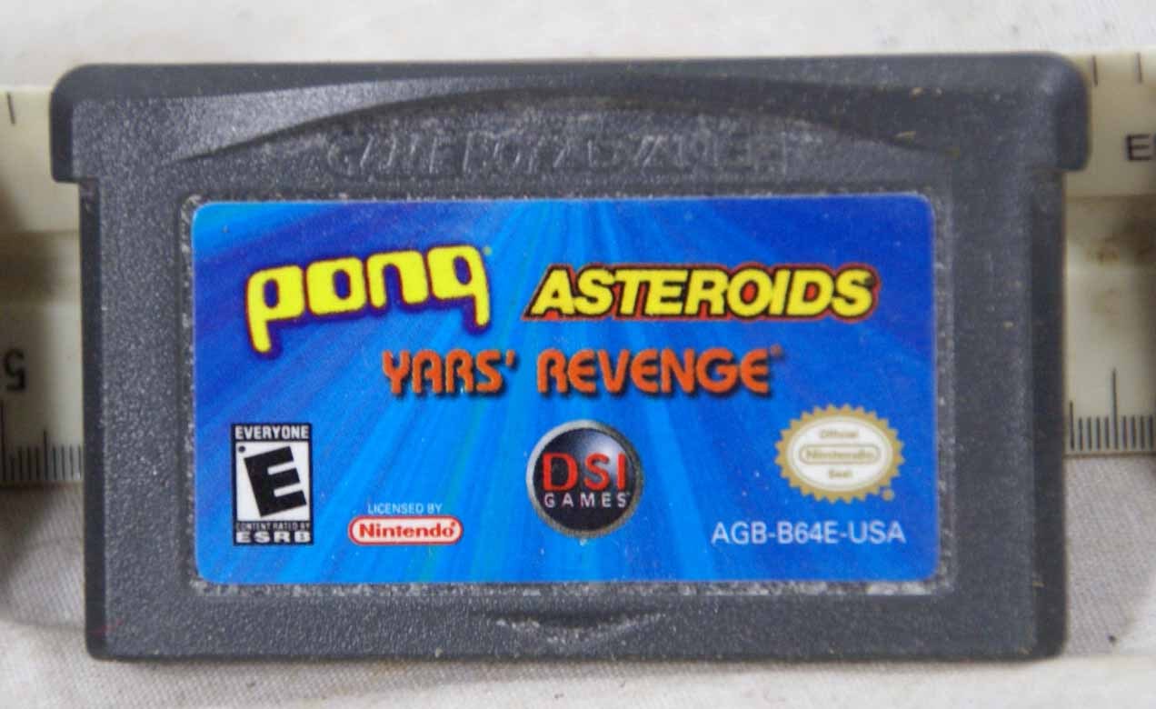 GAMEBOY ADVANCE Pong Asteroids - Yars' Revenge | eBay