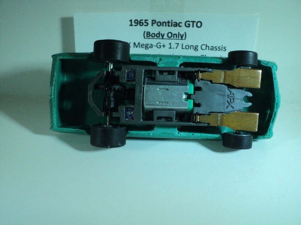HO scale Slot Car Custom Resin body Teal 1965 Pontiac GTO Fits AFX Mega ...