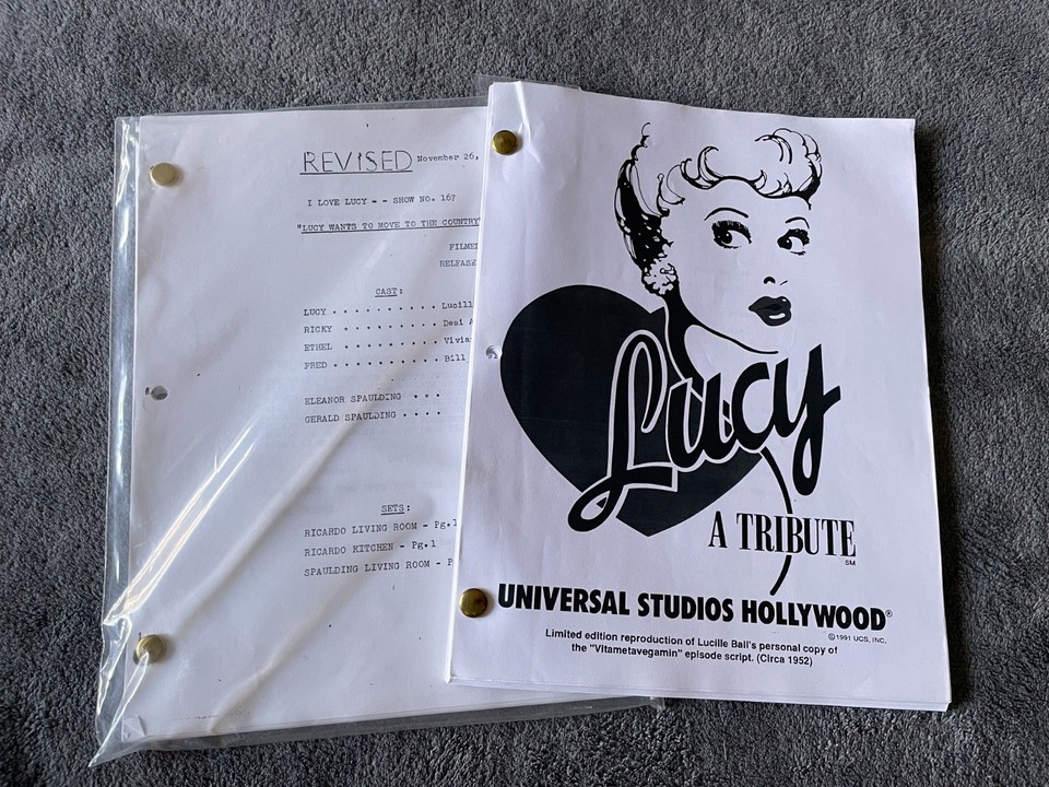 I LOVE LUCY TV SCRIPTS - 2 SCRIPTS IN TOTAL | eBay