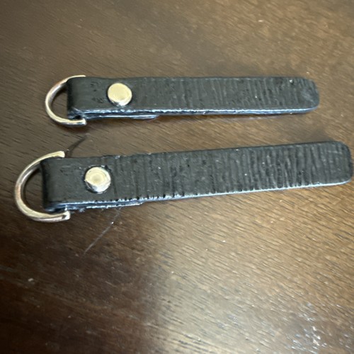 Kate Spade Replacement Black Embossed Leather Silver Tone Zipper Pulls ...