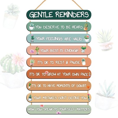 Inspirational Wall Decor For Office Gentle Reminders Positive ...