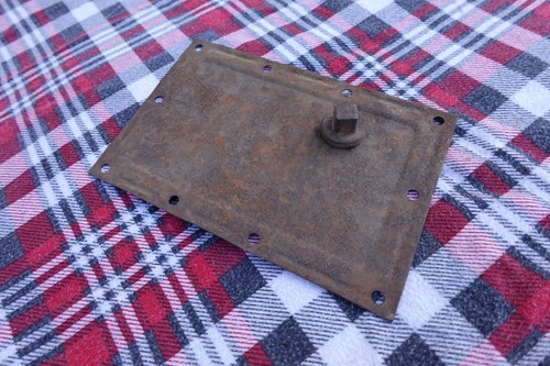 Antique Flathead Harley Motorcycle transmission side cover plate J JD ...