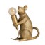Animal Table Lamp Metallic Gold 20CM Tall Retro Rat Holding a Bulb ...