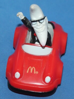 Vintage 1988 McDonald's Mac Tonight Moon Man In Red Car Happy Meal Toy ...