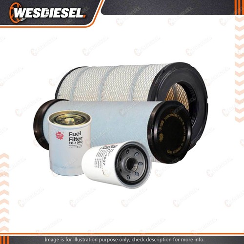 Oil Air Fuel Filter Kit fits Mitsubishi FUSO Fighter FK617 FM 618 657 ...