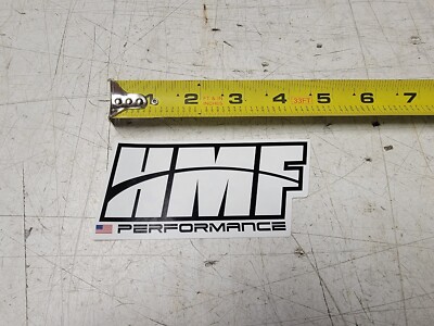 HMF Exhaust Black Decal Emblem Logo Sticker Size 4.5" X 2.5" | eBay