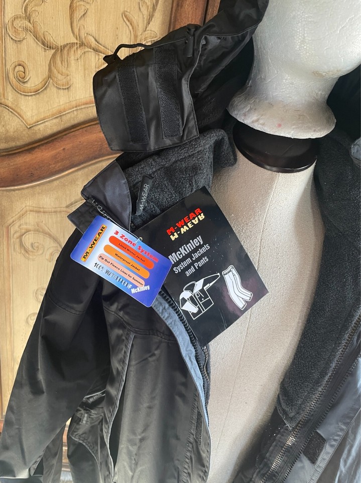 McKinley M-Wear Ski Jacket Outerwear w Hood 2-in 1 Zip-out Fleece Liner ...