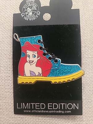 RARE Disney Shopping Pin Little Mermaid Ariel Sparkly Boot Steppin’ Out LE | eBay