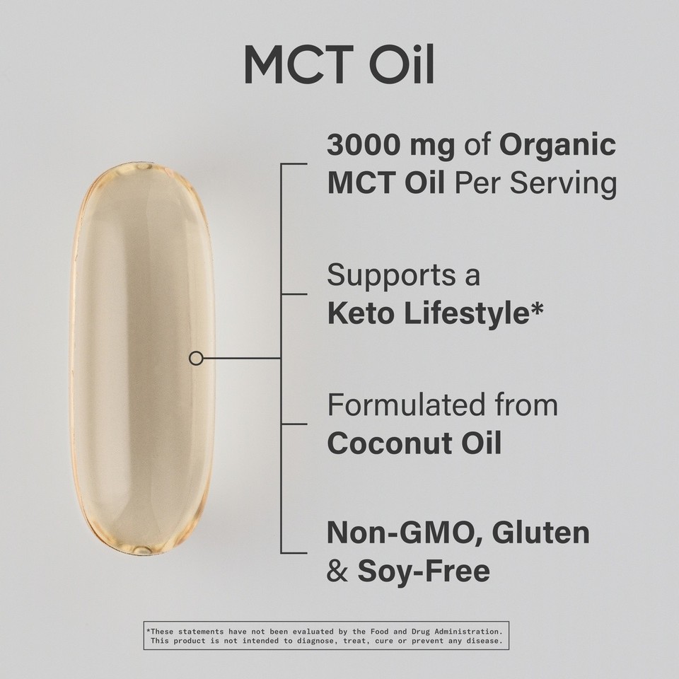 SR Keto MCT Oil - Fuel for Brain & Body - from Non-GMO Coconuts (120 ...