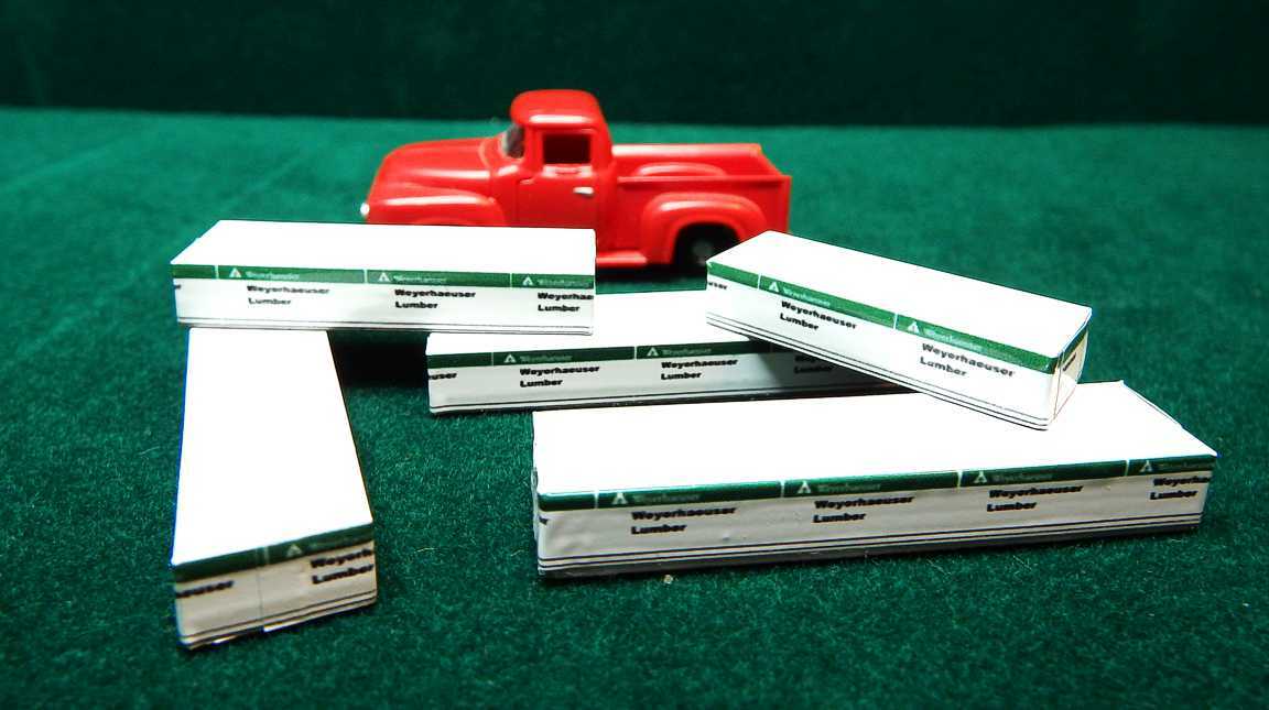 HO Scale (5 pcs) Weyerhaeuser Vinyl Wrapped Lumber Load Acrylic - Lot 6 ...