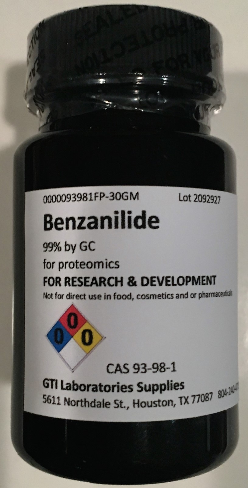 Benzanilide, 99% by GC, for proteomics, 30g | eBay