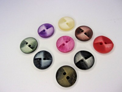 6 x Two Tone Buttons 15mm or 20mm Coat Cardigan Buttons Sewing Choice ...