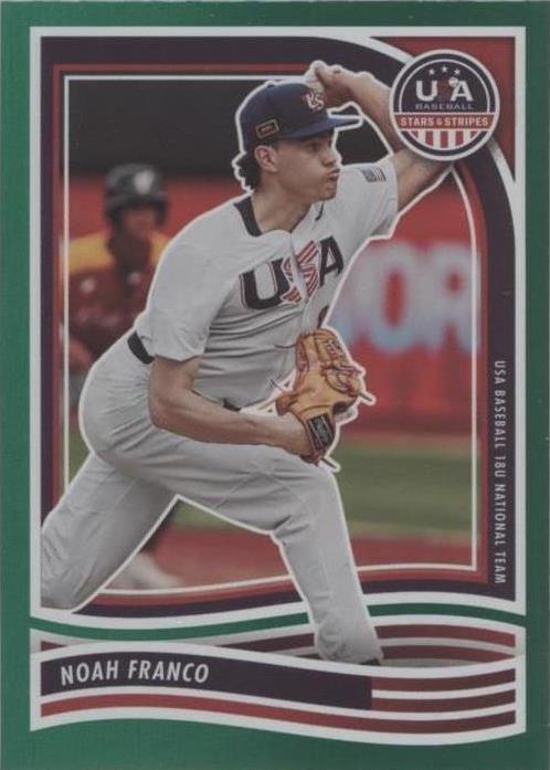 2024 Panini Stars and Stripes - Noah Franco #76 Green (RC) for sale ...