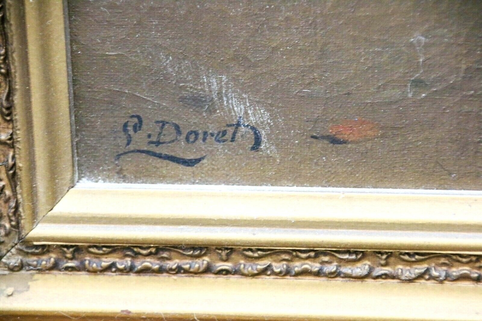 Louis Doret - Beautiful & Rare Matching Pair 19thC Finely Done Oil ...