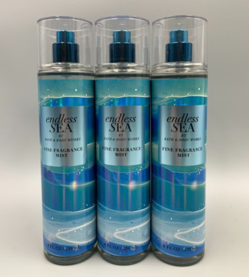 Bath & Body Works Endless Sea Fine Fragrance Mist S/3 Full Size 8 Fl Oz ...