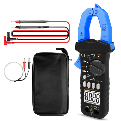 Digital Clamp Multimeter AC DC Current Amp Volt Clamp Meter True RMS ...