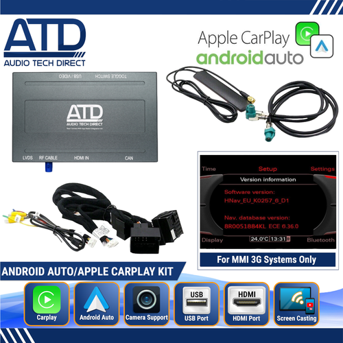 CarPlay For Audi 3G MMI A4 S4 RS4 B8 Camera Android Auto Interface ...