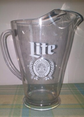 Miller Lite Plastic Draft Pitcher/ 8" T | eBay