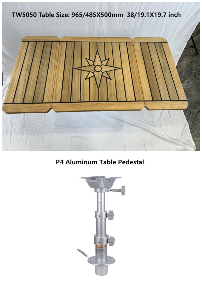 Boat Folding Teak Table Top 32.6/16.4x15.7, 38/19.1X19.7, 49.2/24.6x23 ...