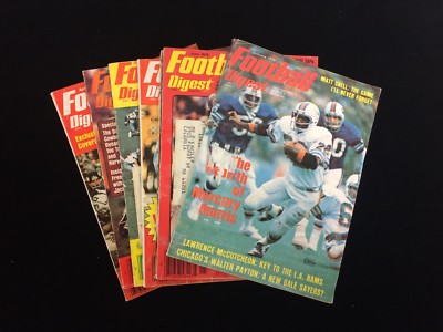 Lot of 7 1976 Football Digest Magazines | eBay