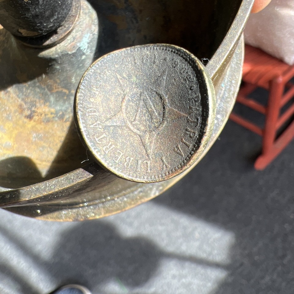 WW2 Artillery Shell 50-CAL 1945 Trench Art Ashtray Coin Holder US Navy ...