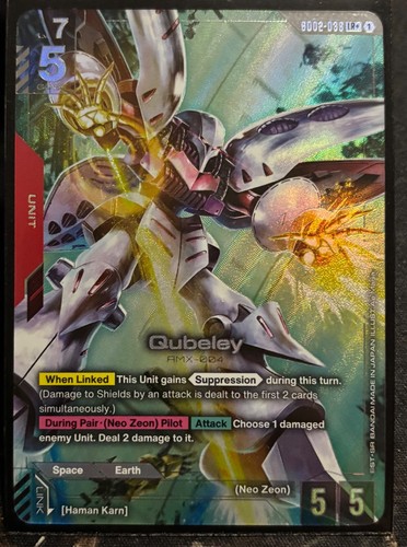 Qubeley LR+ (GD02-036) - NEAR MINT - Gundam Card Game - Dual Impact | eBay
