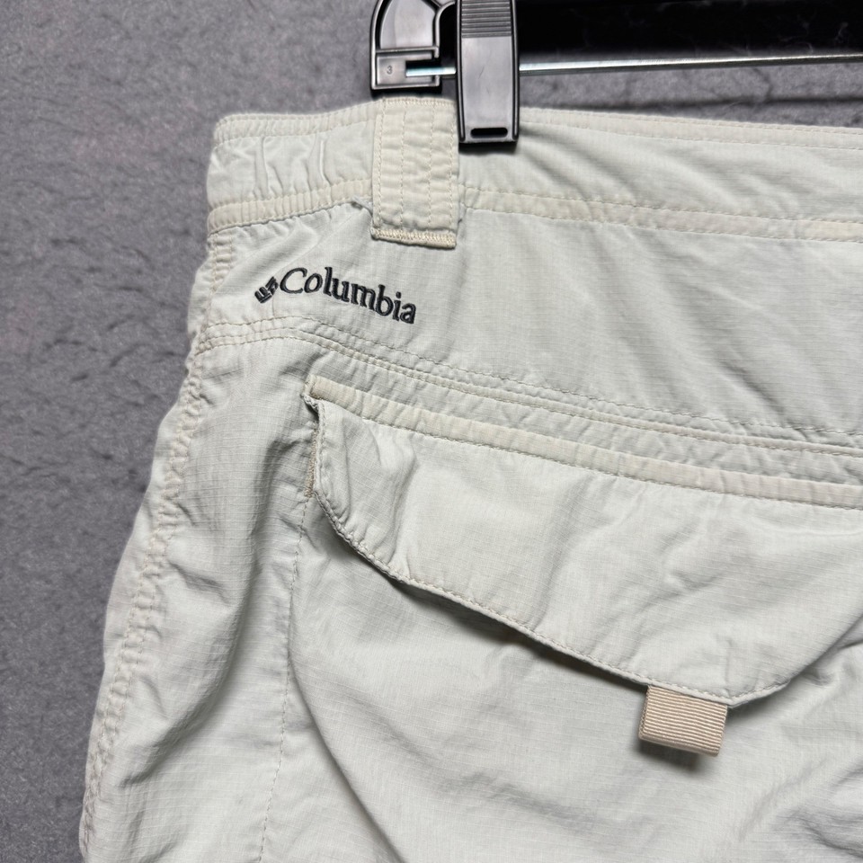 Columbia Men's Cargo Shorts Beige Utility Outdoor Hiking Size 36W 10L ...
