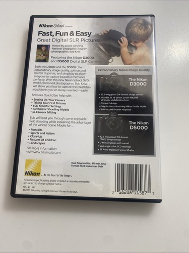 Nikon School: Fast, Fun & Easy (DVD, 2009) Featuring D3000 & D5000 ...