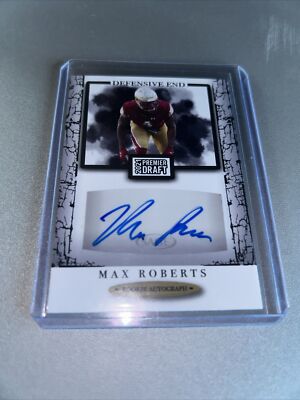 MAX ROBERTS 2021 SAGE PREMIER DRAFT BOSTON COLLEGE EAGLES ROOKIE ...