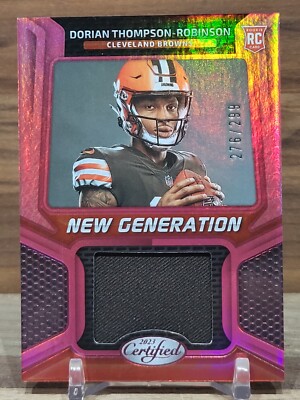 2023 Certified New Generation PINK Rookie /299 Dorian Thompson-Robinson ...
