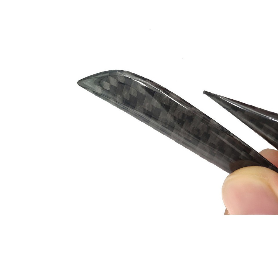 4X Real Carbon Fiber Front Rear Grille Logo Decorative Sticker For ...