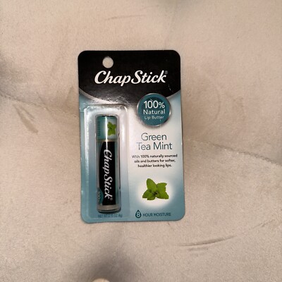1 Chapstick Green Tea Mint, 100% Natural Lip Butter with 8 Hour ...