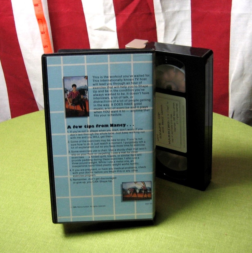 NANCY LARSON Christian exercise program Let's Shape Up fitness 1985 ...