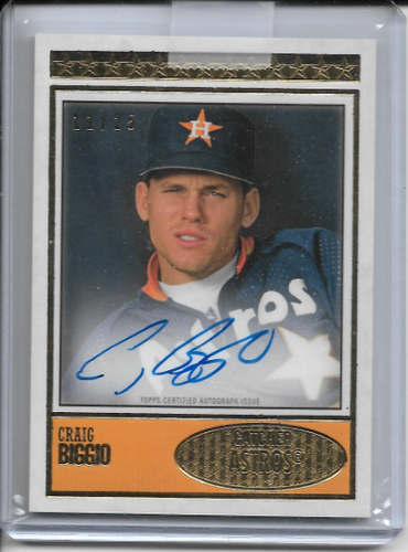 2018 Topps Brooklyn Collection Craig Biggio Autograph 11/25 NM Con | eBay