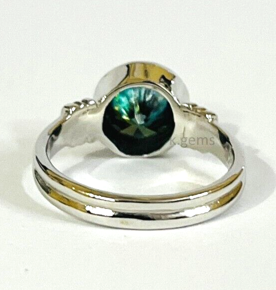 2.40 Ct Certified Blue Treated Diamond Ring Great Shine & Luster ...