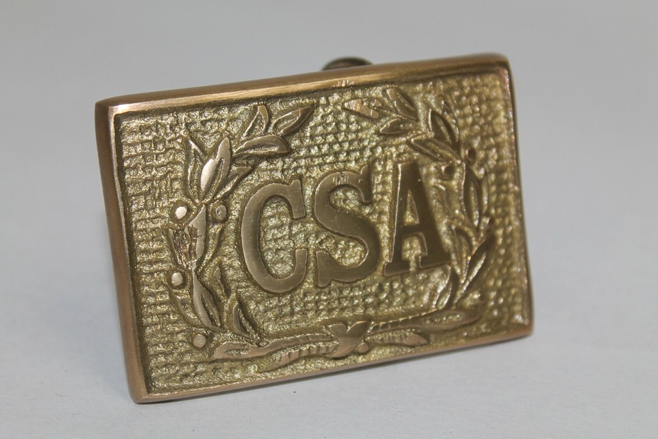 Antique Style Military Civil War Confederate CSA Belt Buckle Brass ...