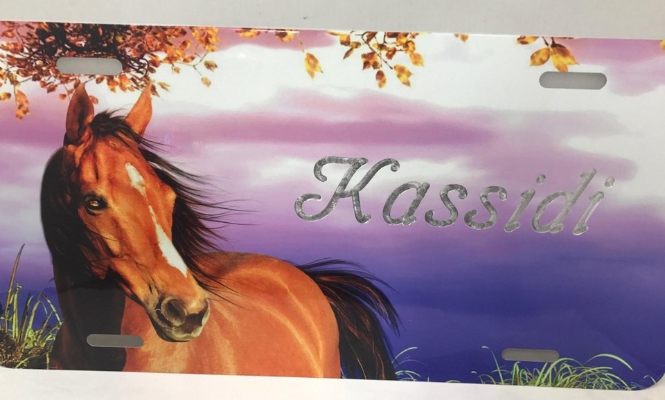 Horse License Plate Personalized Custom Engraved Auto Car Tag Horse ...