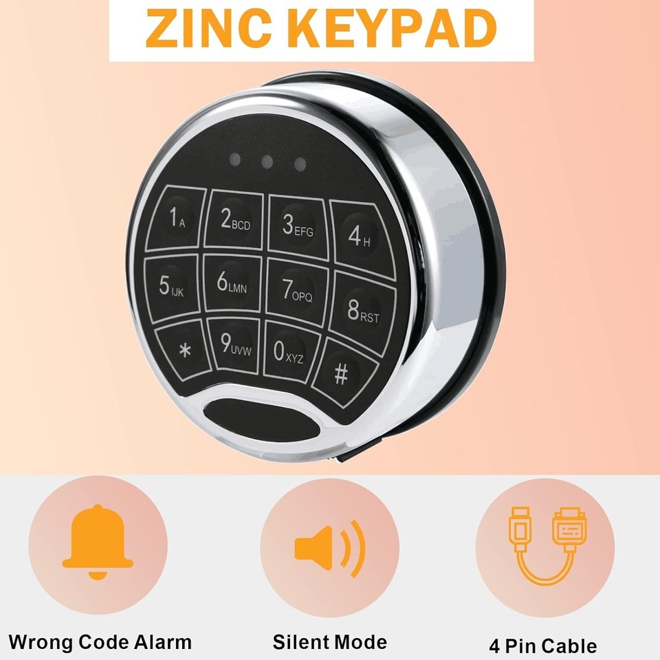 Digital Electronic Keypad Lock For Safes Swing Bolt Lock With 2 ...
