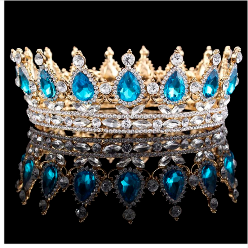 Crown King Queen Medieval Tiara Costume Accessories Wedding Dress ...