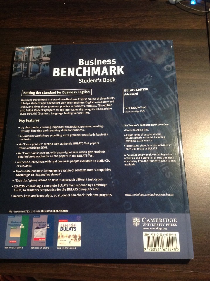 Business Benchmark Advanced by Guy Brook-Hart (2007, CD-ROM / Trade ...