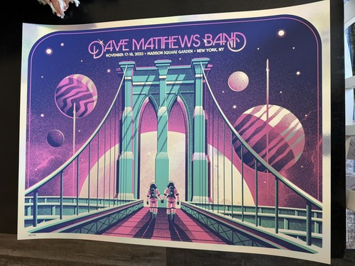 Dave Matthews Band 2023 FOIL Weekend Poster MSG New York City | eBay