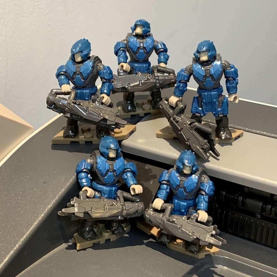 NEW LOT 5X Mega Construx halo BRUTE FIGURES from unsc mongoose ...