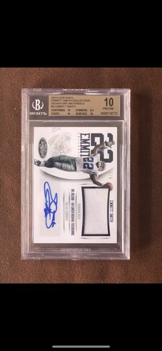 EMMITT SMITH RARE - 2013 Certified PATCH AUTO #1/5- BGS 10 | eBay
