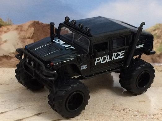 Police SWAT Hummer H1 Tactical Monster SUV 1/64 Scale Limited Edition ...