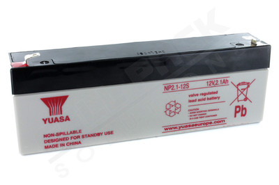 Yuasa NP2.1-12 12v 2.1Ah 12 volt Sealed Lead Acid 12 V 2.1Ah Battery ...